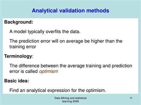 Ppt Model Assessment And Cross Validation Overview Powerpoint