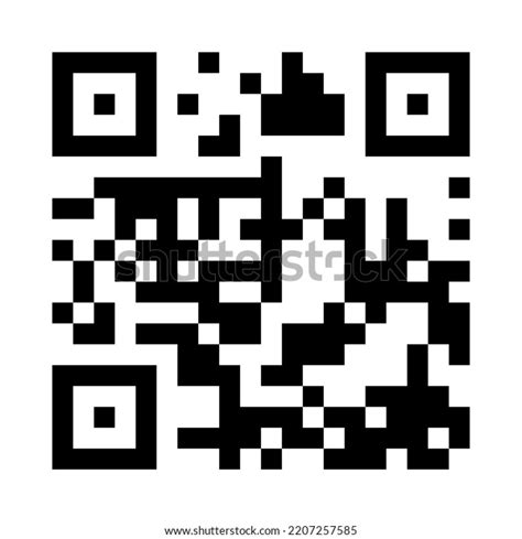 Qr 코드입니다 흰색 배경에서 격리된 검색을 스톡 벡터로열티 프리 2207257585 Shutterstock
