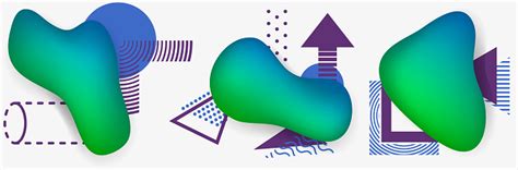 추상 액체 모양입니다 유체 설계 기하학적 선 점으로 격리 된 그라데이션 파도 다양한 색상의 평평한 기하학적 액체 모양 벡터 그림입니다 0명에 대한 스톡 벡터 아트 및 기타