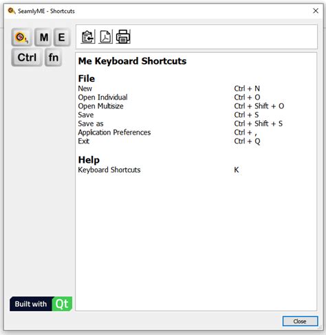 Updated Keyboard Shortcuts Developer Seamly Patterns Forum