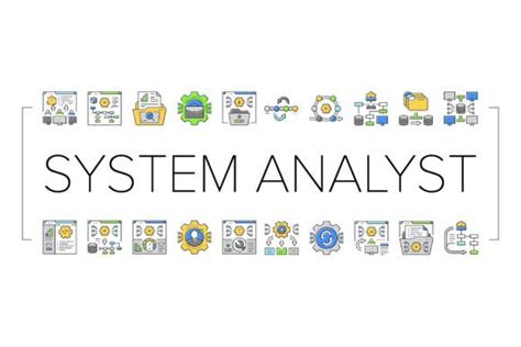 System Analyst Data Icons Set Vector Graphic By Stockvectorwin · Creative Fabrica