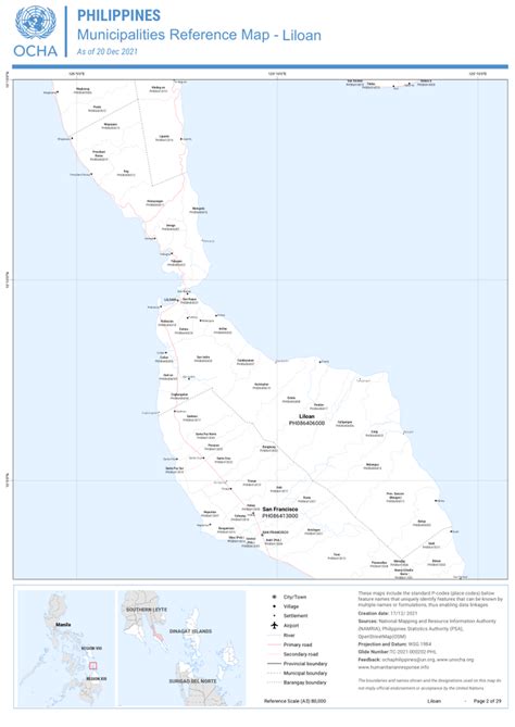 Philippines Municipalities Reference Map Liloan As Of 20 Dec 2021