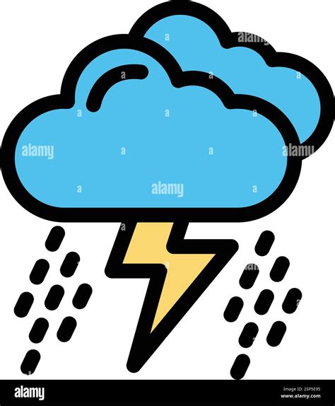 Storm Vector Icon Design Illustration Stock Vector Image And Art Alamy