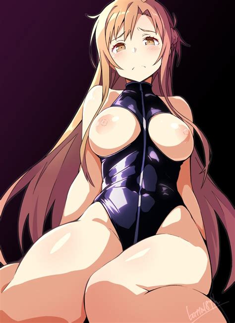 Batta 16 Sei Asuna Sao Sword Art Online Highres 1girl Artist Name Bare Shoulders Black
