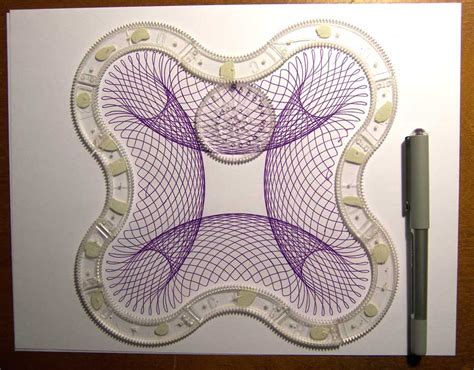 Super Spirograph Patterns The Cloverleaf Spirographicart