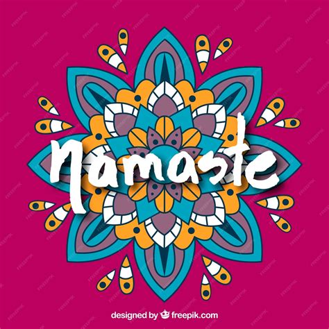 Free Vector Creative Namaste Background