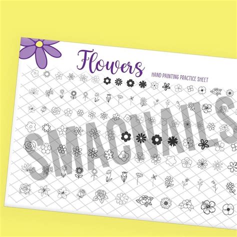 Nail Decals Flowers Etsy