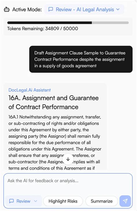 Assignment Of Contract Guideclause Language Free Template · Doclegalai