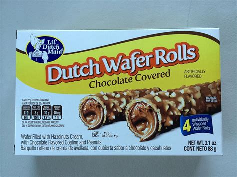 Lil Dutch Maid Dutch Wafer Rolls Chocolate Covered 31oz
