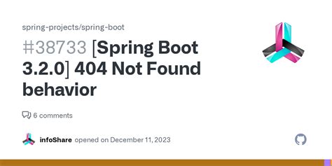 Spring Boot 320 404 Not Found Behavior · Issue 38733 · Spring Projectsspring Boot · Github