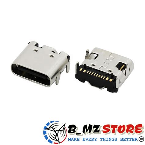 Jual USB TYPE C 16 PIN 3 1 Female Socket Connector Charging SMT Kab Sleman Bmzstorejogja