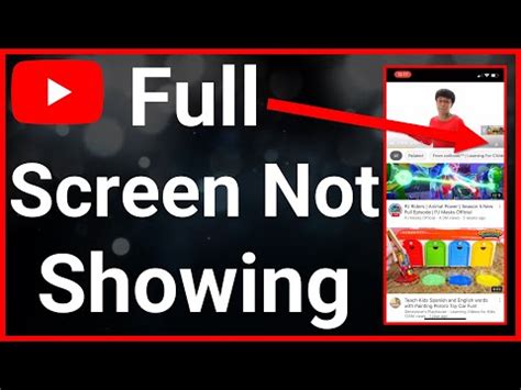How To Fix YouTube Not Showing Full Screen YouTube