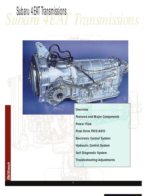 Subaru 4eat Transmission Overview Pdf Manual Transmission