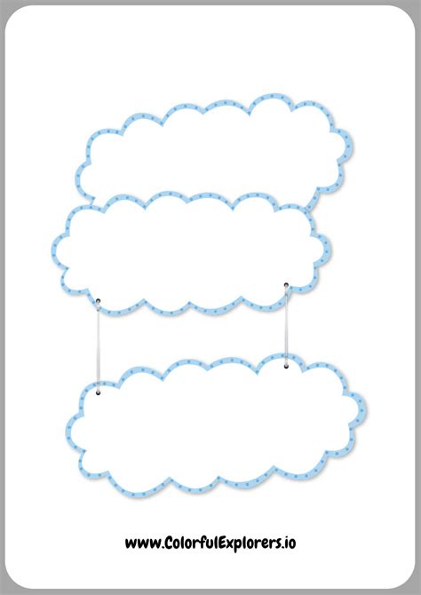 Free Printable Cloud Templates Perfect For Crafting Fun