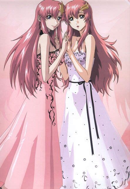 Gundam Seed Destiny Lacus Clyne And Meer Campbell สาวอนิเมะ การ