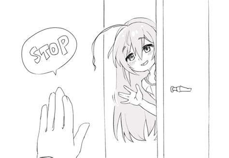Safebooru 1boy 1girl Ahoge Commentary Request Greyscale Highres Hoshi