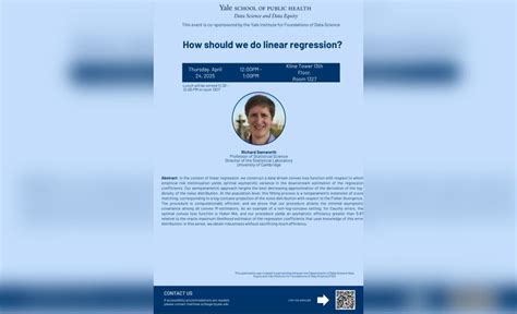 Yaledsde Linearregression Statistics Datascience Yaleevents