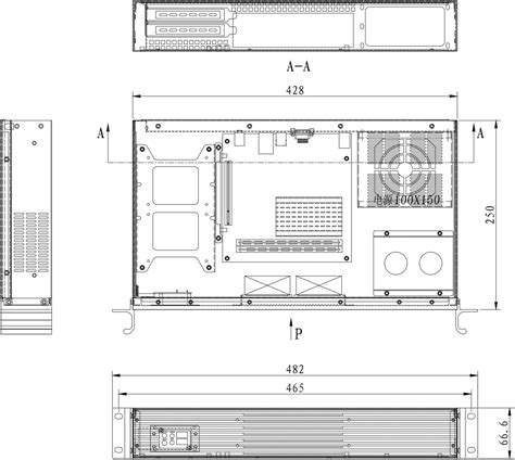 Rackmount Chassis Server Case 19 Inch Mini Itx 15u N1525 Leading