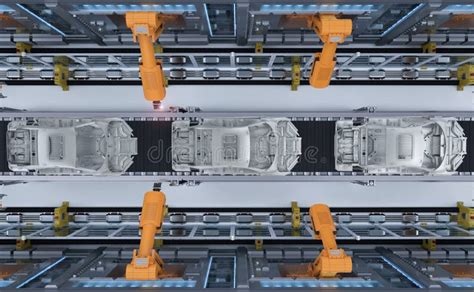Robot Arm In Factory Stock Image Image Of Cybernetic