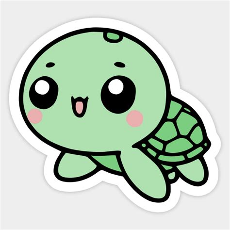 Cute Sea Turtle By Theartfulaspie Cute Laptop Stickers Cute Easy