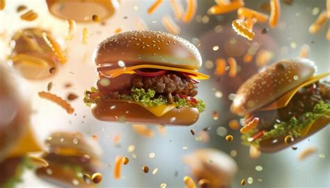 Falling Burgers Images Free Download On Freepik