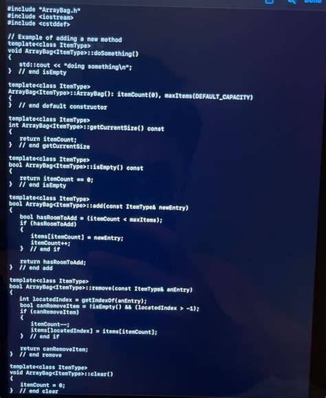 Solved You Will Use The Array Bag Code That We Reviewed In