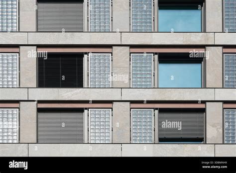 Zurich Switzerland Commercial Facade Modern Building Glass Block