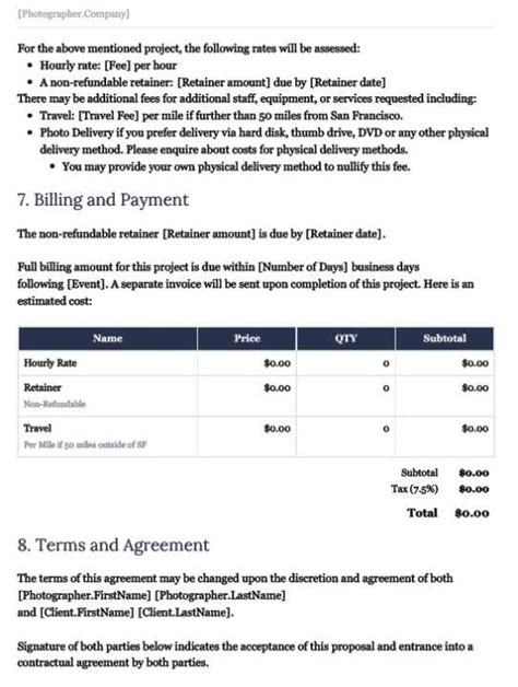 Pricing Proposal Template Midi