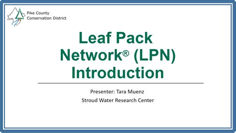 Introduction To Leaf Pack Network Webinar Now Available Pike County