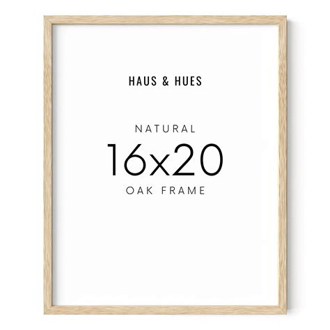 Haus And Hues 16x20 Beige Oak Wood Frames Set Of 1 16x20 Natural