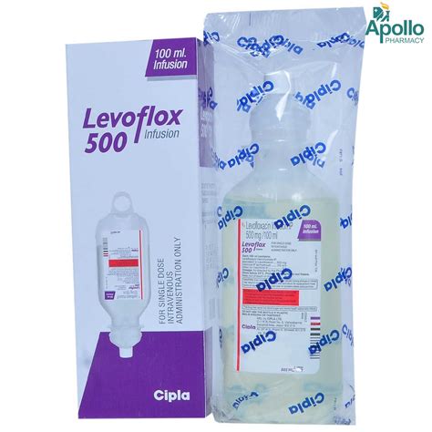 Levoflox 500 Infusion 100 Ml Price Uses Side Effects Composition