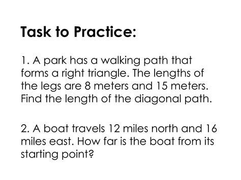 The Pythagorean Theorem Presentationpptx