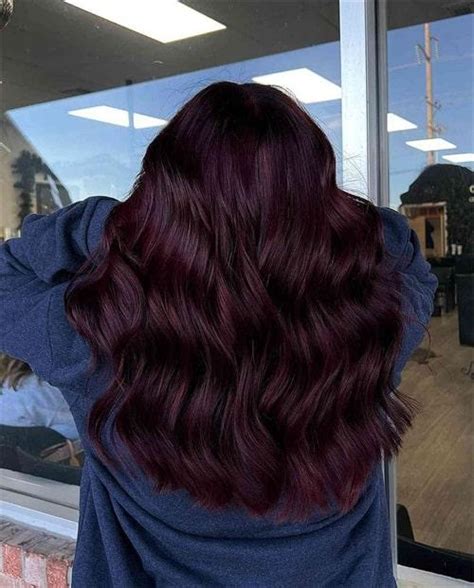 Dark Skin Red Hair Color Burgundy Hair Color Transformation Dark
