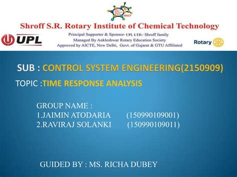 Time Response Analysis Pptx