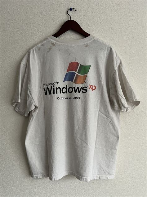 Vintage Vintage Gildan Made In Usa Microsoft Xp Launch 2001 T Shirt
