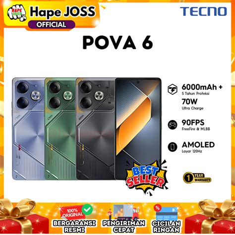 Jual Tecno Pova Gb Nfc Garansi Resmi Indonesia Brand New In Box No Repack Shopee
