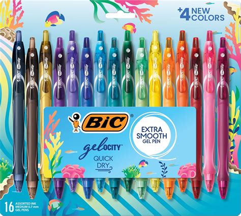 Bic Gelocity Bolígrafos De Gel De Secado Rápido Con Temática Oceánica