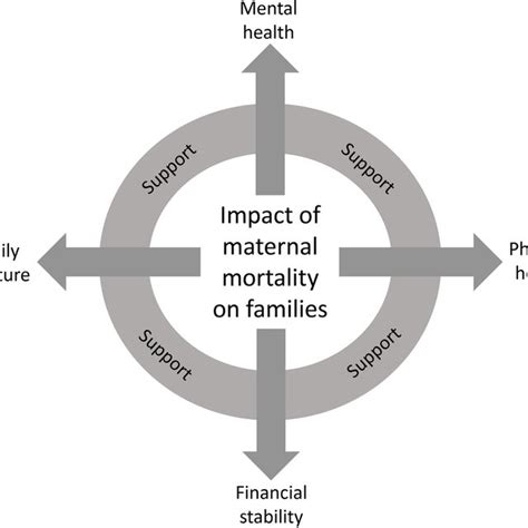 Conceptual Model For Impacts Of Maternal Mortality On Families
