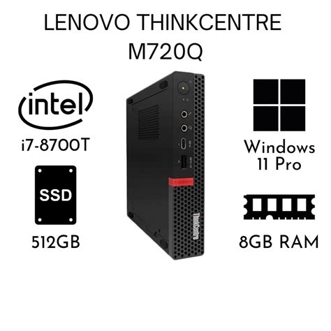 Lenovo Thinkcentre M Q Tiny Pc Refurbished Desktop I Th Gen GB SSD CPU Shopee