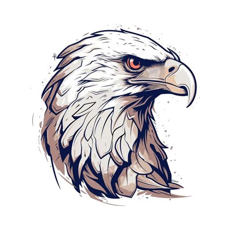 Premium Vector Minimalistic Eagle Cartoon Doodle Line Art