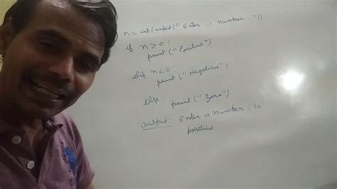 python program to check a number is positive negative or 0