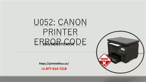 PPT Fix U052 Canon Printer Error Code Solutions PowerPoint Presentation ID 11516722