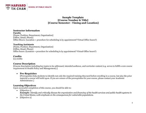 47 Editable Syllabus Templates Course Syllabus ᐅ Templatelab