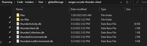 Thunder Client Forever Updating Database · Issue 581 · Thunderclientthunder Client Support