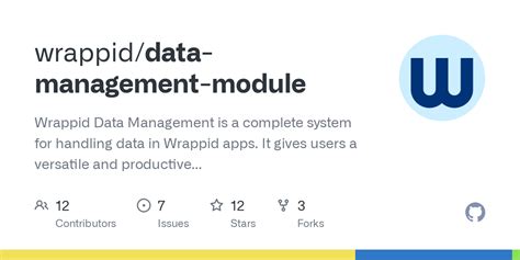 Github Wrappiddata Management Module Wrappid Data Management Is A