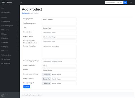 Jewelry Shop Management System In Php Jewelry Shop Management In Php