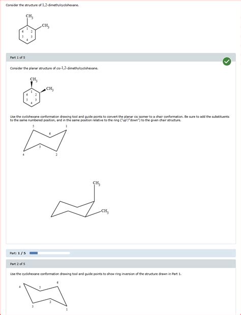Solved Consider The Structure Of 1 2 Dimethylcyclohexane