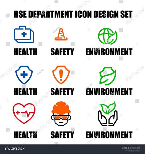Hse Department Icon Design Set Stock Vector Royalty Free 2556564675 Shutterstock