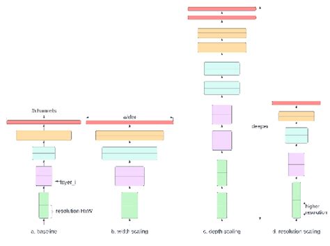 Scaling Of Models A Baseline Network B D Conventional Scaling Download Scientific