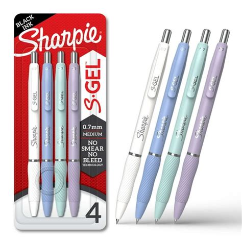 12 Pack Sharpie S Gel Pens Medium Point 07mm Black Ink Assorted